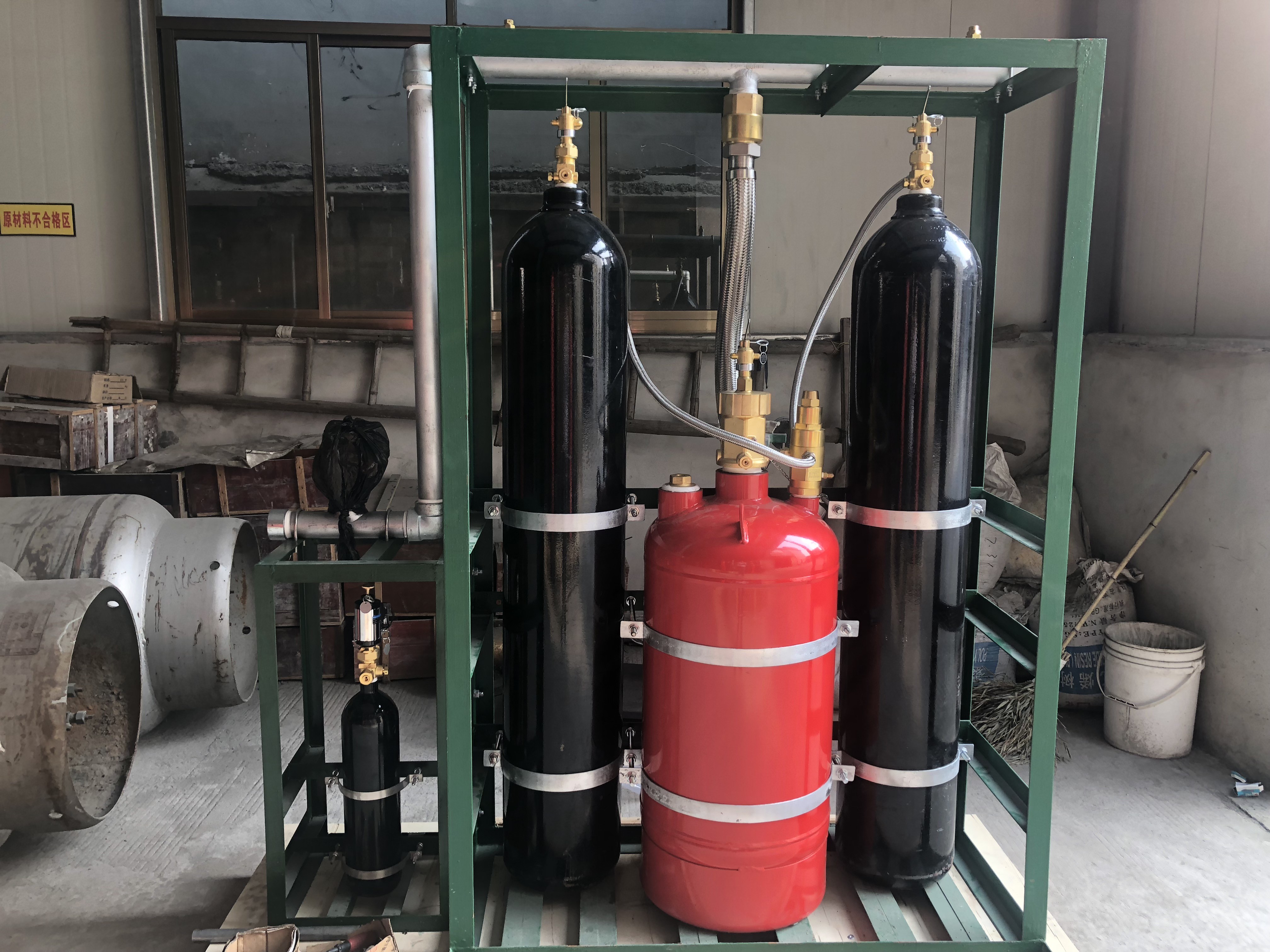 90Ltr 120Ltr 245Ltr Piston Flow Type Clean Agent Fire Suppression ...