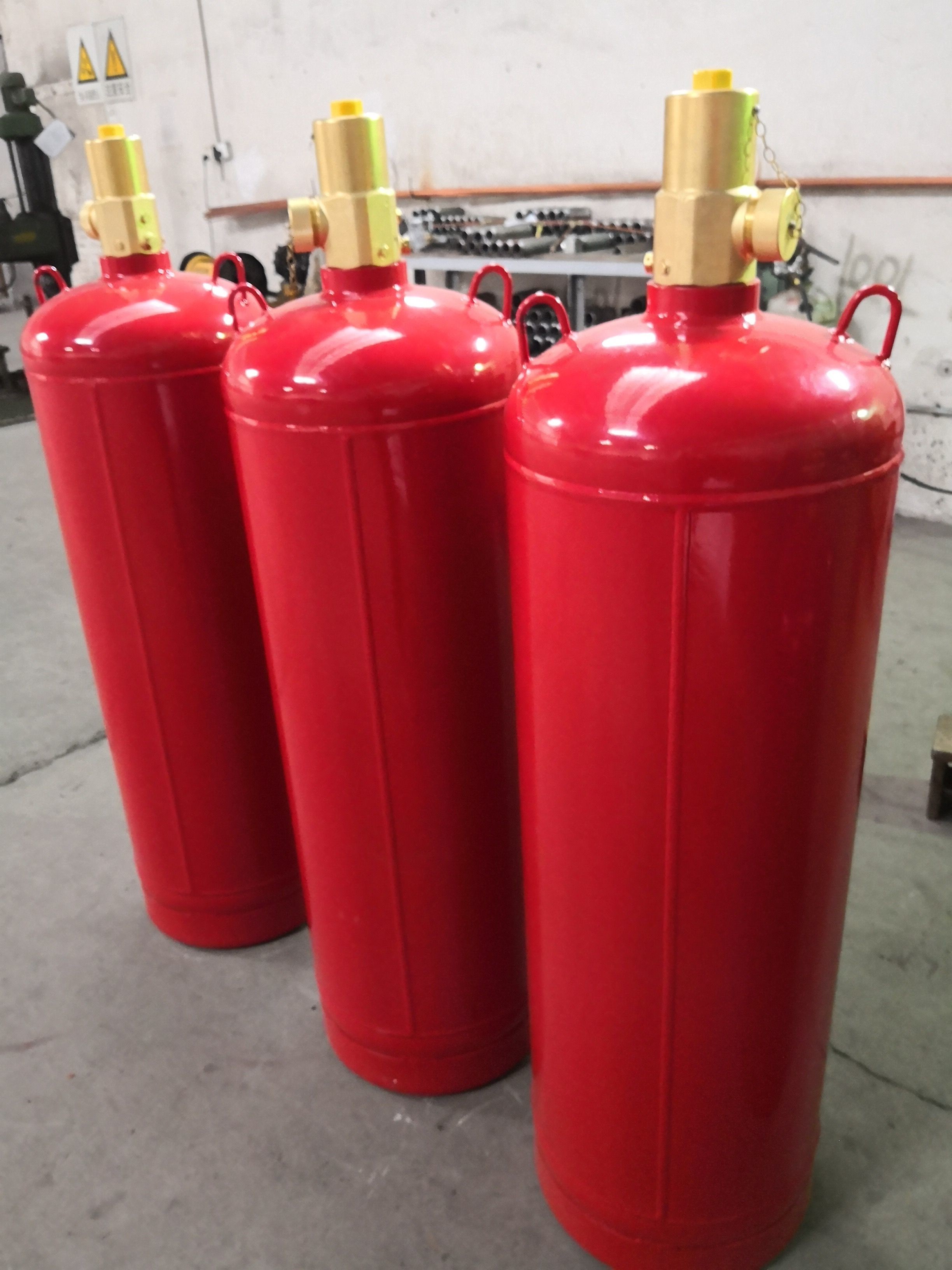 Cylinder For Enclosed Flooding FM200 Fire Suppression System Without ...