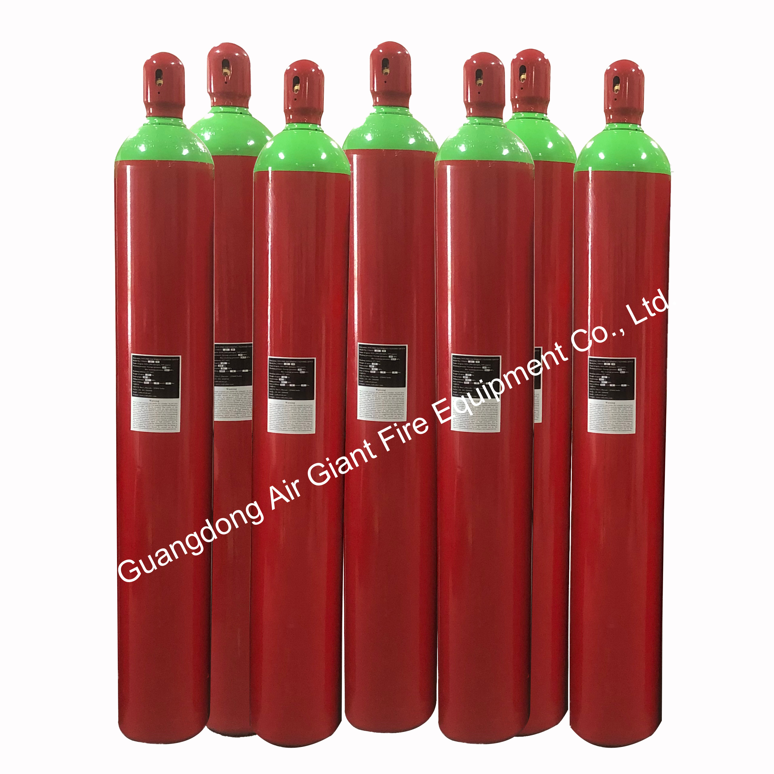 Cylinder For Inert Gas Nitrogen IG100 Fire Extinguishing System Without Pollution In Battery Room