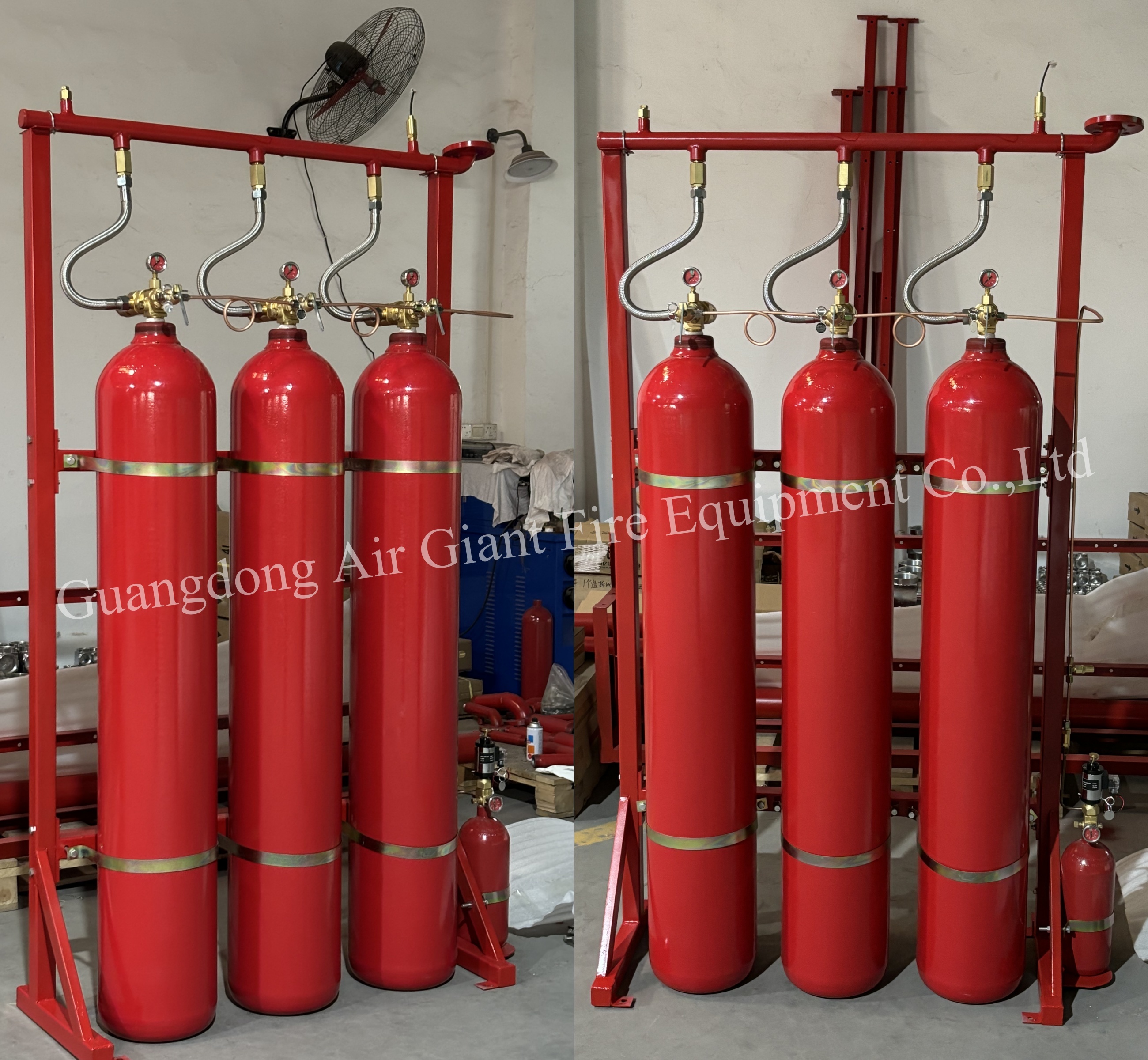 Enclosed Flooding Inert Gas Argon IG55 Fire Extinguishing System ...