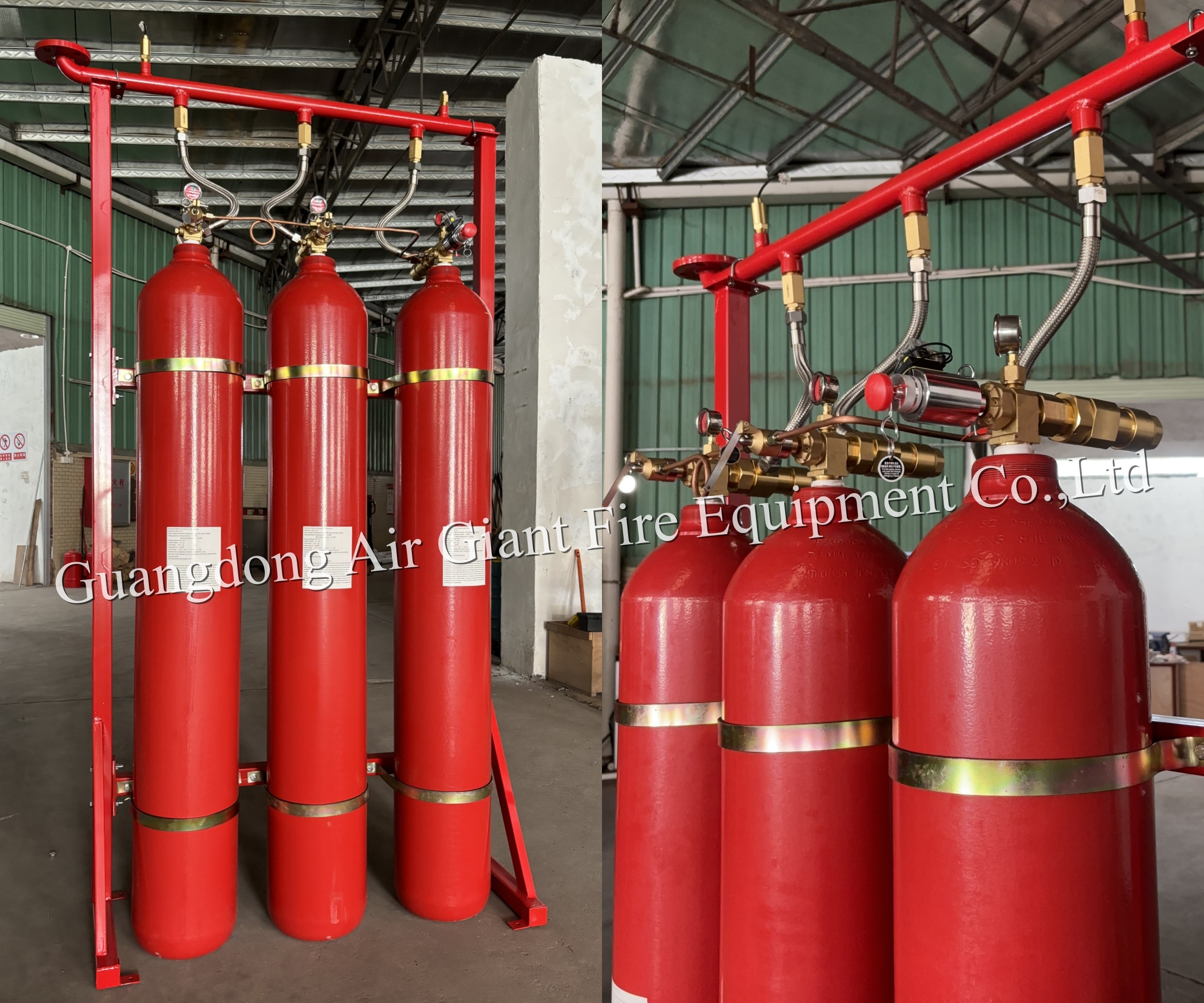 Environmentally Friendly Safe IG55 Inert Gas Fire Suppression System ...